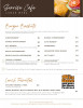 Menu | Sunrise Cafe